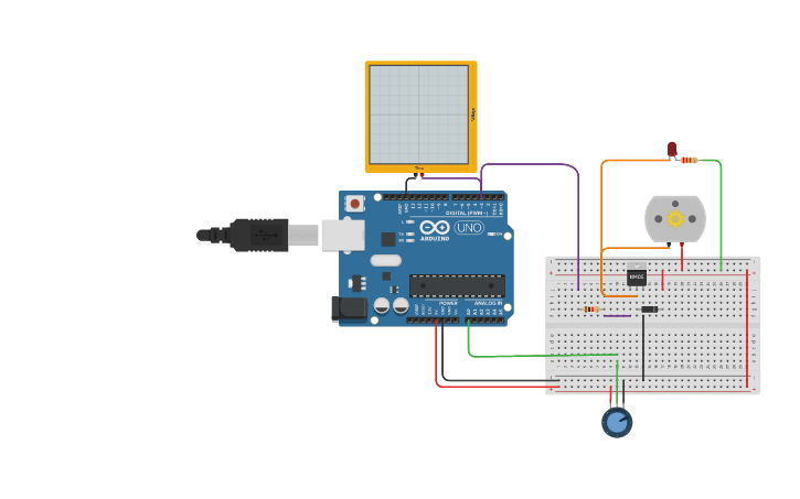 Circuit design Esempio PWM | Tinkercad