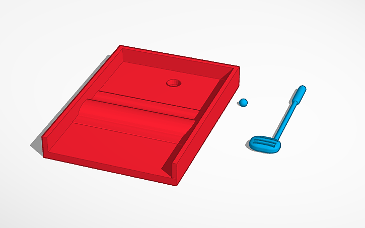 3D design mini mini golf - Tinkercad