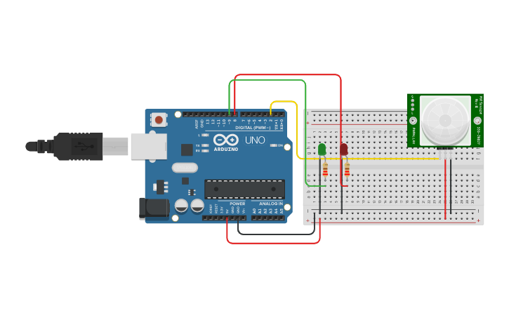 Circuit design Sensor - Tinkercad