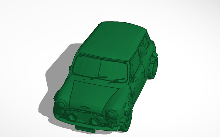 3D design mini cooper - Tinkercad