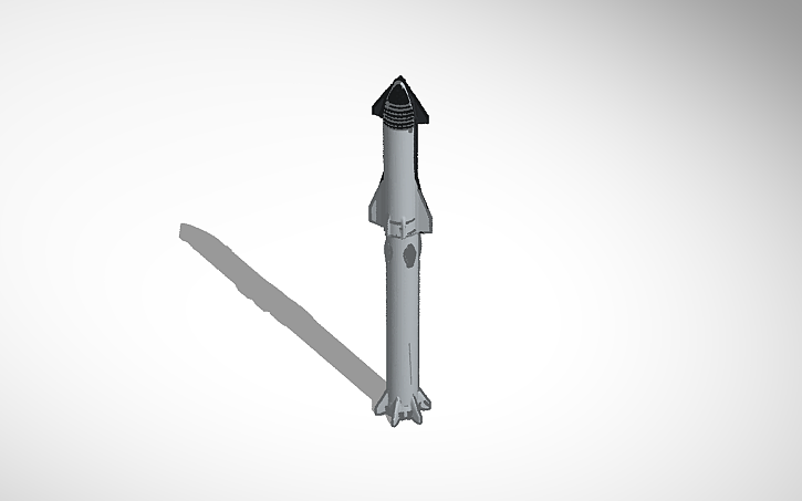3D design Starship/ BFR 2019 Edition - Tinkercad