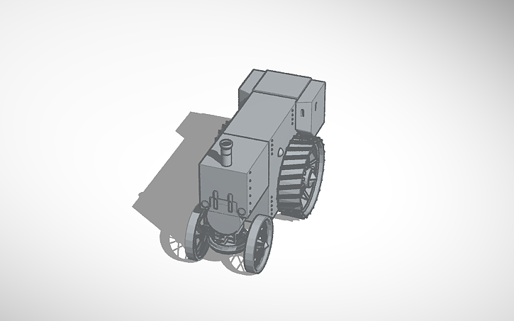 3D design Fowler B5 Armoured Road Train - Tinkercad