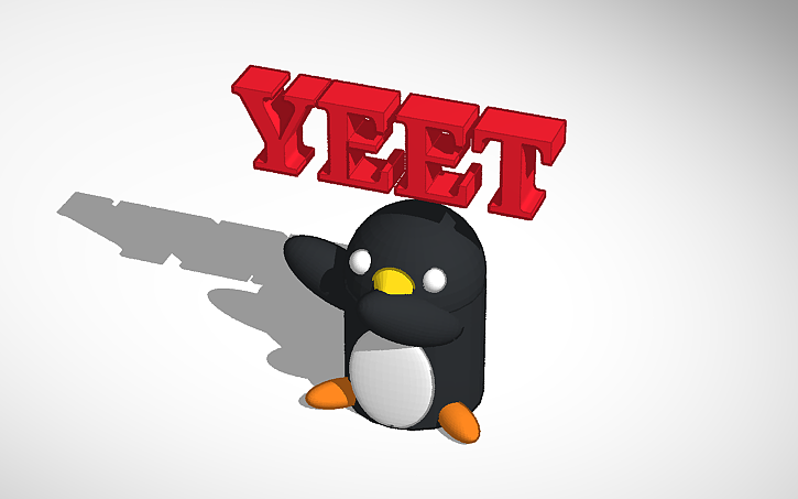 3D design yeet the penguin | Tinkercad