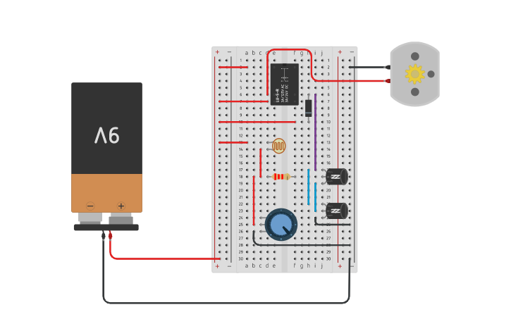 Circuit design Sensor de luz - Tinkercad