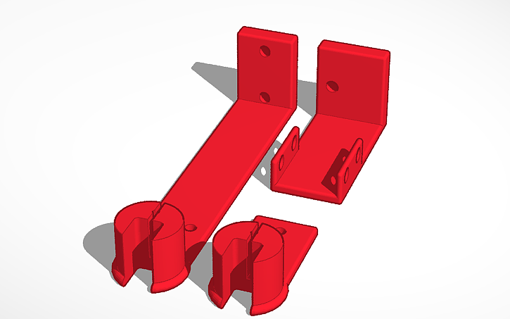 3D design Drag Chain Holders - Tinkercad