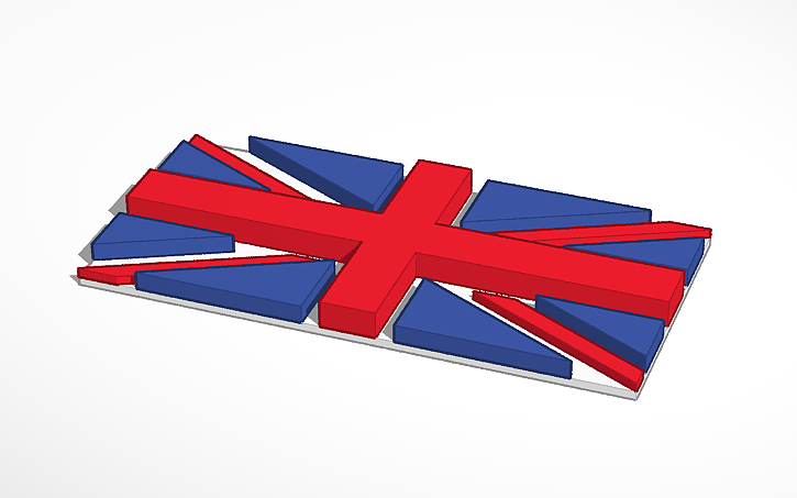 3D design Union Jack | Tinkercad