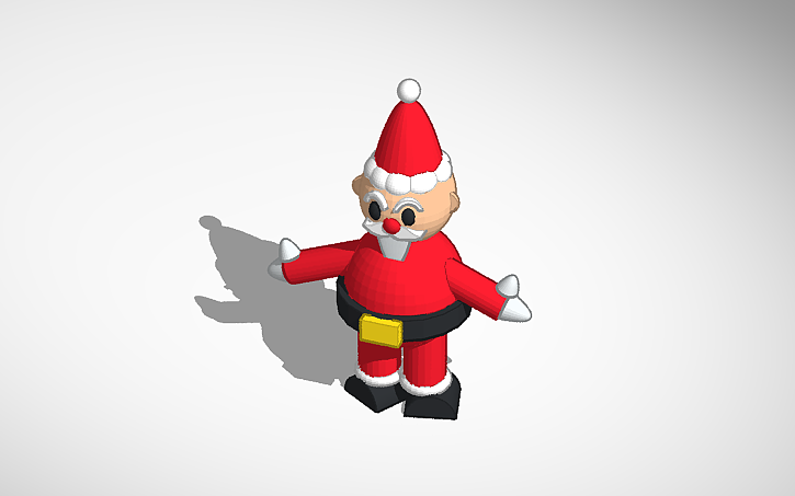 3D design Santa - Tinkercad