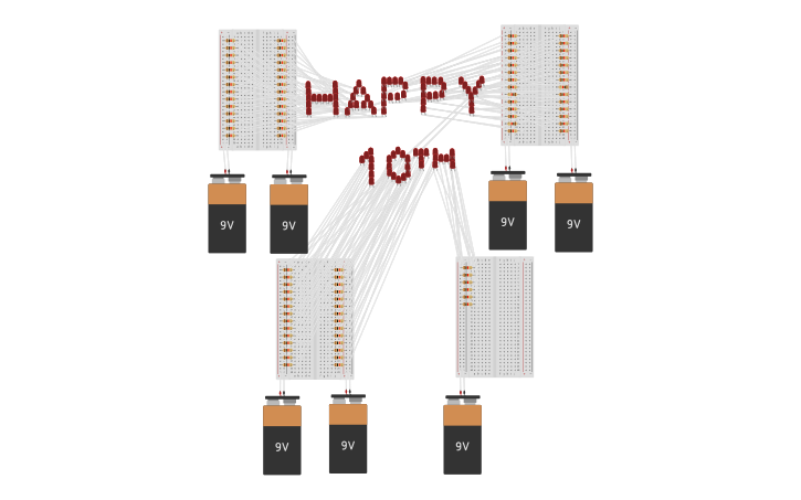 Circuit design Happy Birthday Tinkercad | Tinkercad