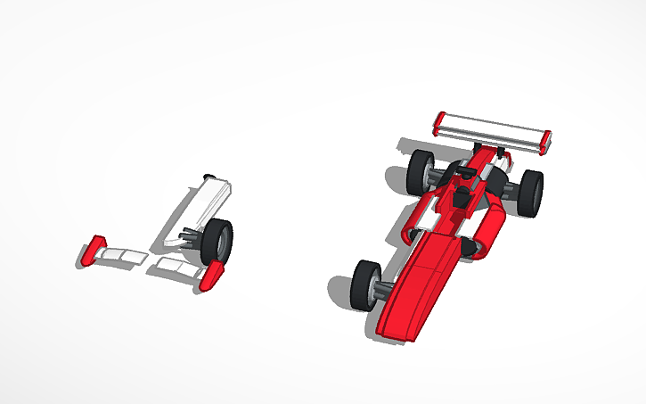 3D design Formula 1 Car - Tinkercad