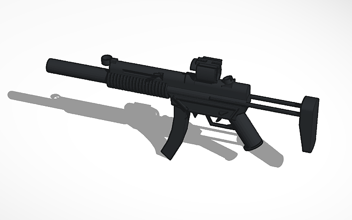 3D design MP-5 SD - Tinkercad