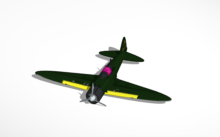 3D design Mitsubishi A6M "Zero" - Tinkercad