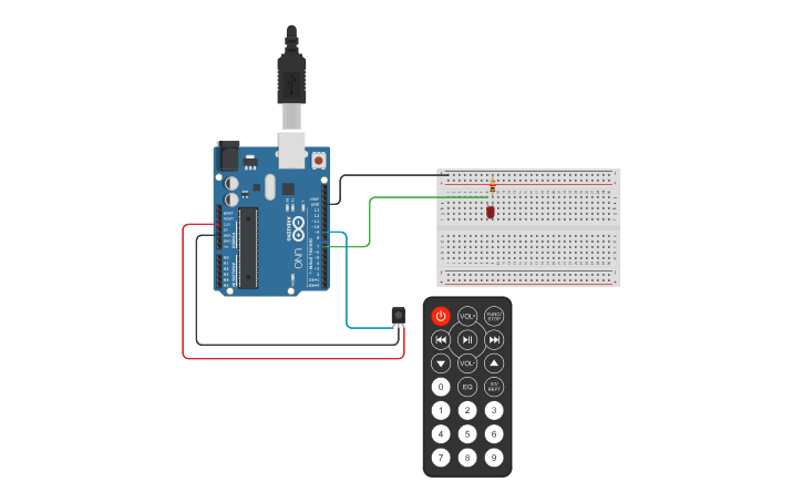 Circuit design IR-REMOTE CONTROLL CIRCUIT - Tinkercad