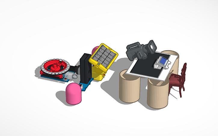 3D design Pc gaming setup | Tinkercad