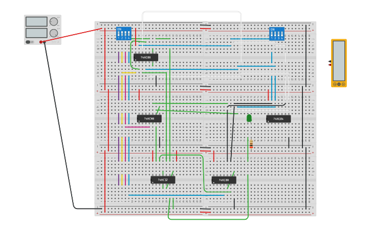 Circuit design Copy of Copy of 4x1 multiplexer - Tinkercad