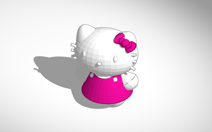 3D design Hello Kitty DualStrusion | Tinkercad