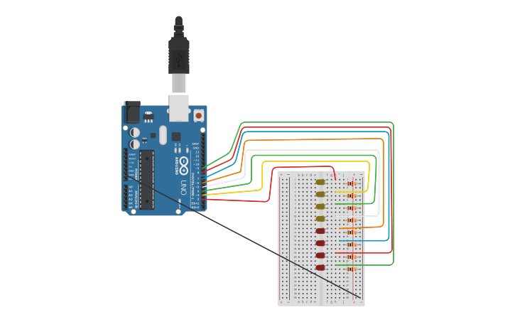 Circuit design Reflect trial 2 - Tinkercad