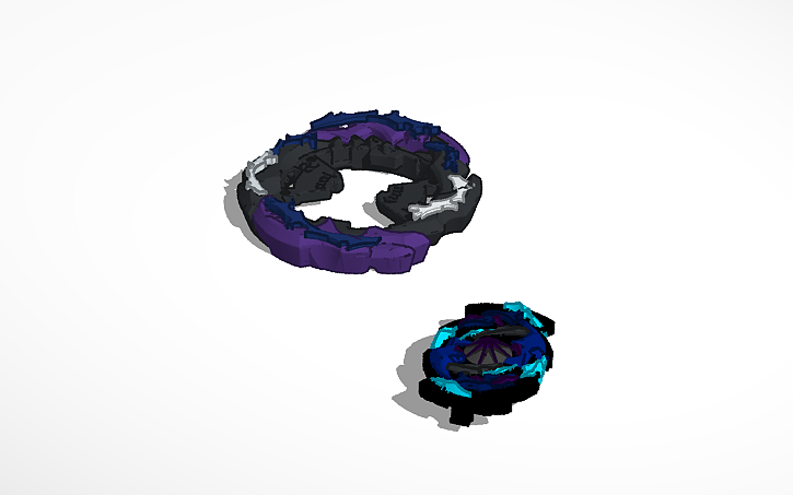 3D design new sparking deathscyther plus stickers with 2 blades - Tinkercad