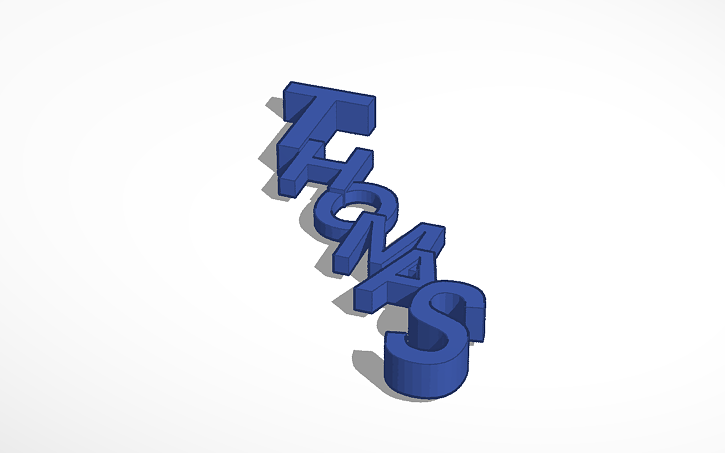 3D design word art - Tinkercad