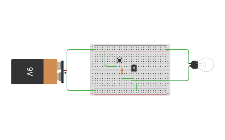 Circuit design Transistor | Tinkercad