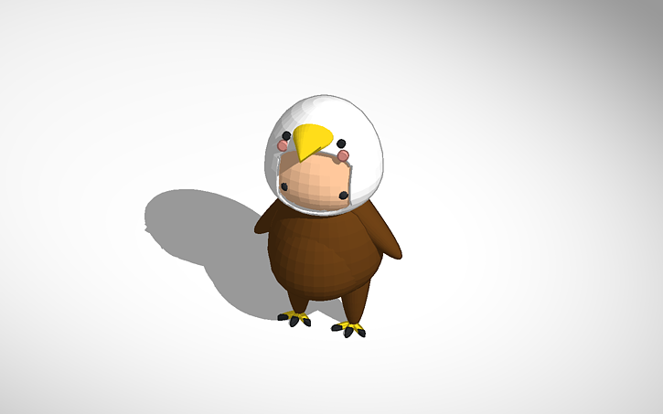 3D design Bald Eagle Chibi (entry for Chibi Contest!) - Tinkercad