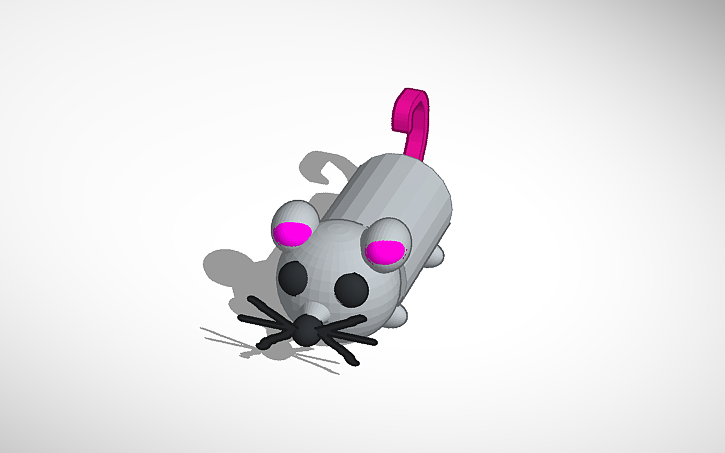 3D design Very cool rat that me created | Tinkercad