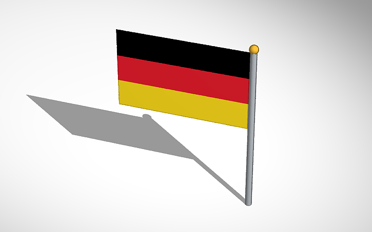 3D design German Flag | Tinkercad