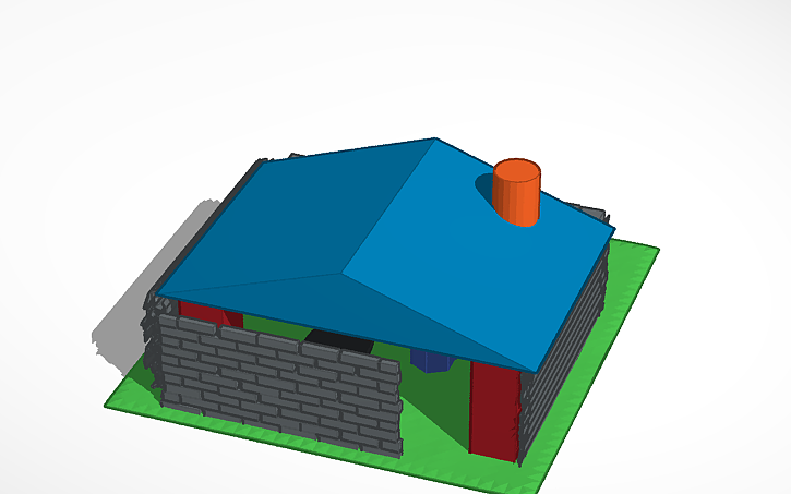 3D design My Dream Minecraft House Part-1 | Tinkercad