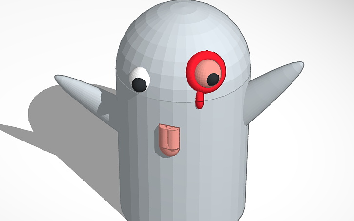 3D design Bloody ghost - Tinkercad