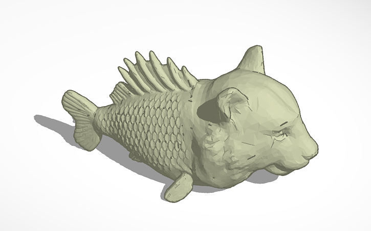 3D design Cat Fish - Tinkercad