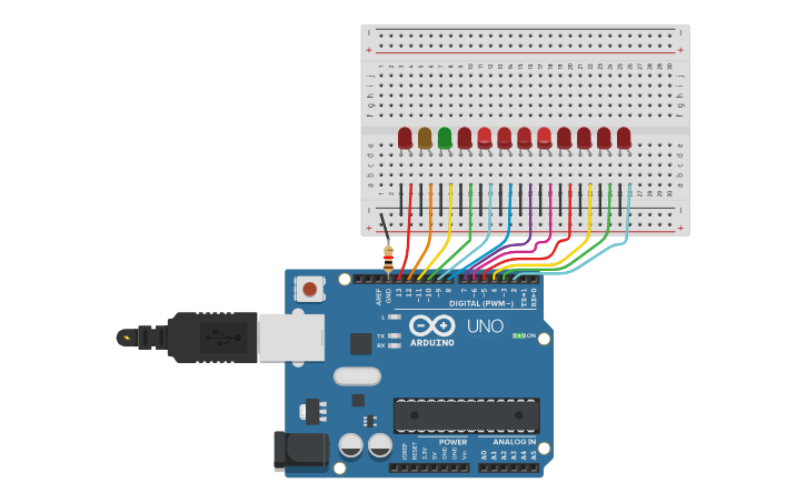 Circuit design Arduino scivolata nelle due direzioni - Tinkercad