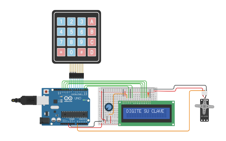 Circuit Design Barrera Con Arduino 2020 Tinkercad