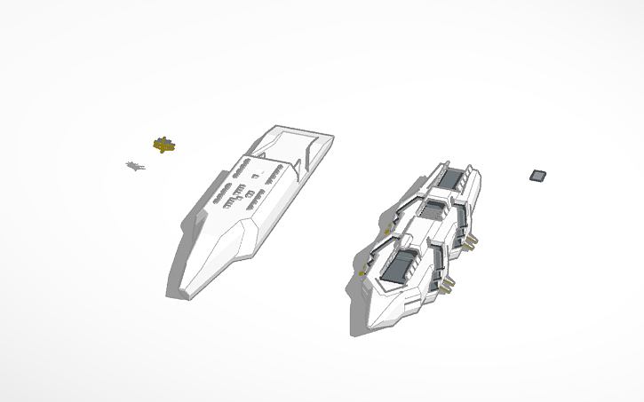 3D design USS James Braxton Pointe Nuclear Carrier | Tinkercad