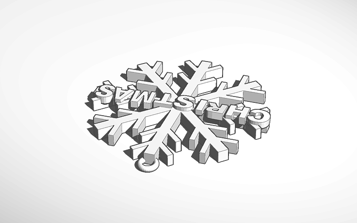 3D design Snowflake Ornament - Tinkercad