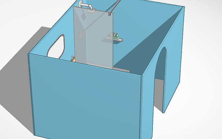 3D design Bathroom - Tinkercad