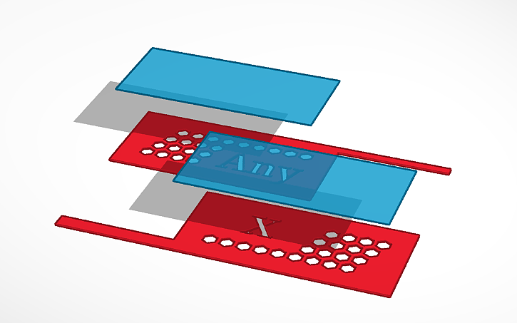 3D design Any X_Front Panel - Tinkercad