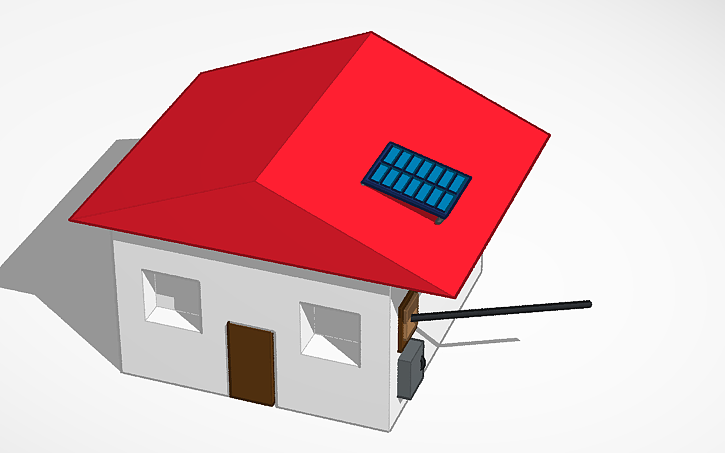 3D design rain sensor research - Tinkercad