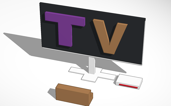 3D design awsome tv | Tinkercad