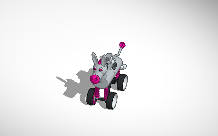 3D design donk donkey - Tinkercad