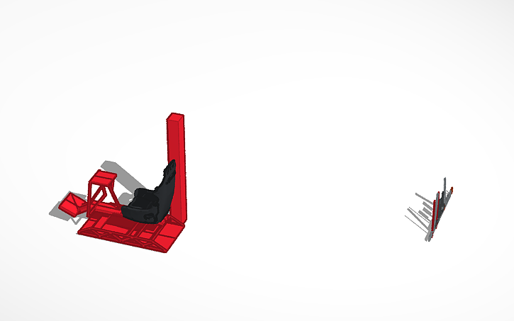 3D design 3dof racing sim - Tinkercad