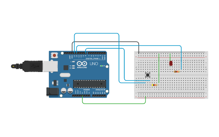 Circuit design monitor seriale | Tinkercad Circuit design monitor seriale | Tinkercad