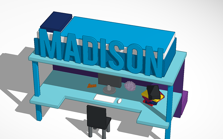3D design Bed/Desk | Tinkercad