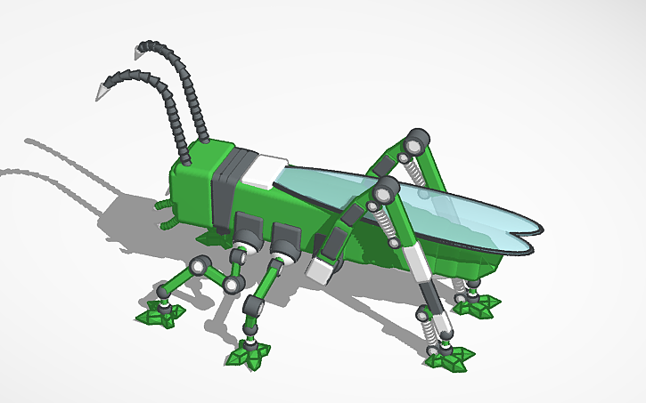 3D design Robotic Grasshopper - Tinkercad