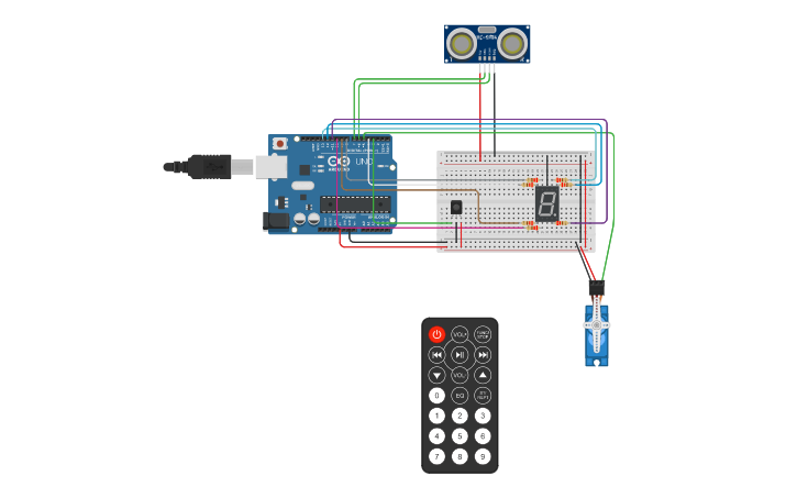 Circuit design Empaquetador de galletas | Tinkercad