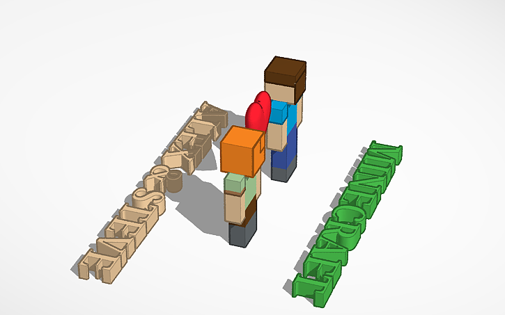 3D design ALEX AND STEVE - Tinkercad