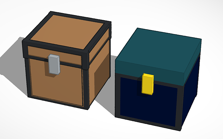 3D design Chest And Ender Chest - Tinkercad