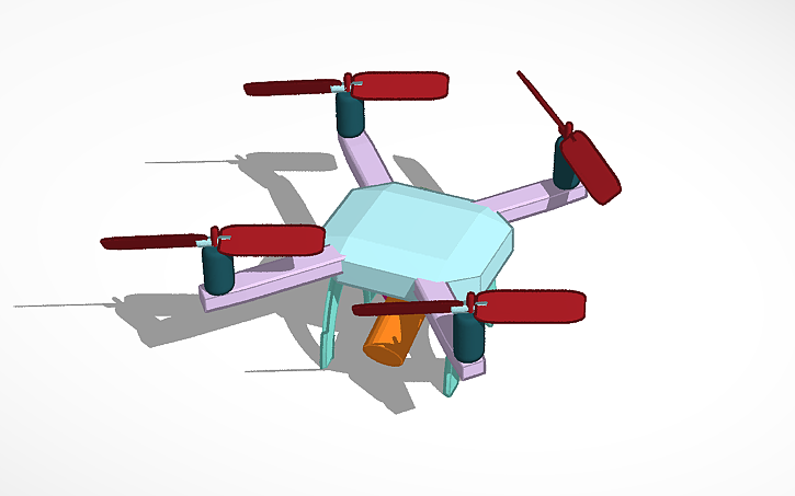 3D design Drone 19 display - Tinkercad