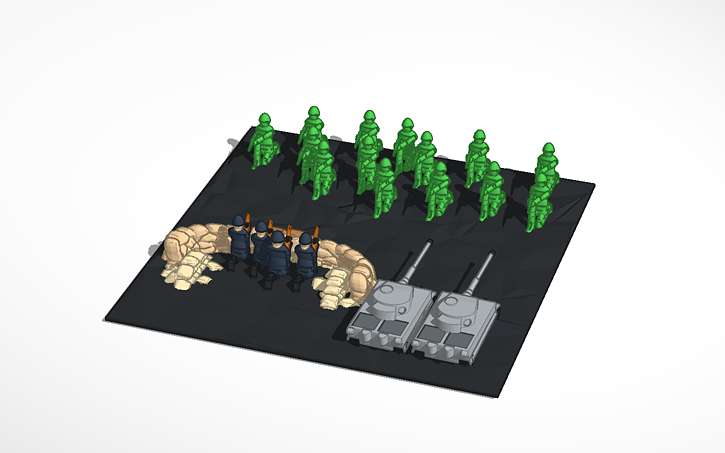 3D design ww2 battle | Tinkercad