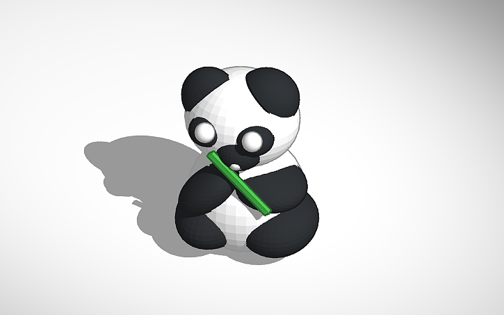 3D design Panda Bear | Tinkercad
