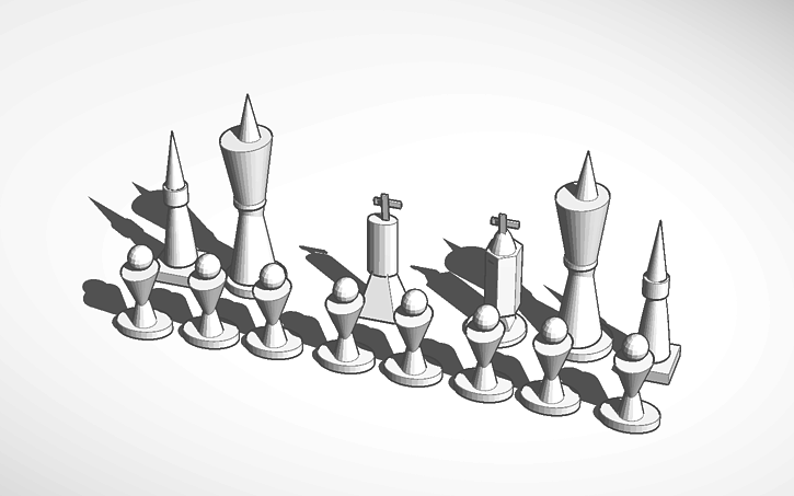 3D design chess set! - Tinkercad