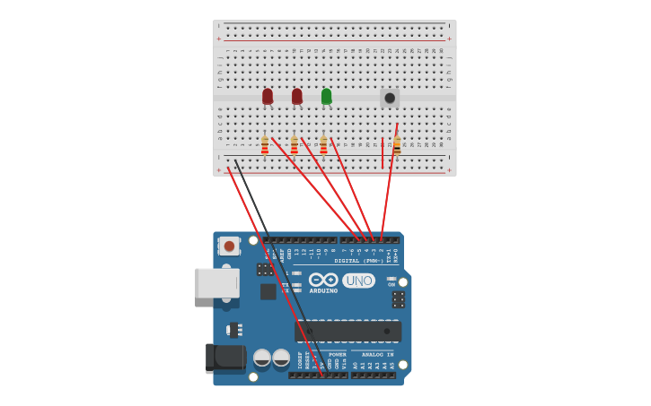 Circuit design Writing the Code - Tinkercad